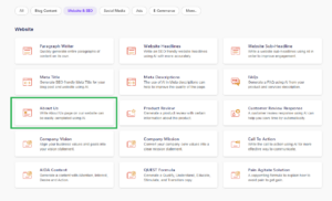Free About Us Content Generator - Wordkraft