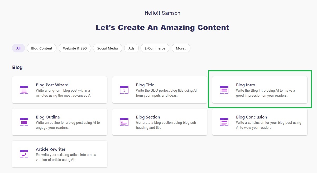 Free Blog Introduction Generator - Wordkraft Free Blog Introduction Generator - Wordkraft