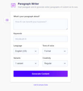 Paragraph Generator, paragraph writer, paragraph maker