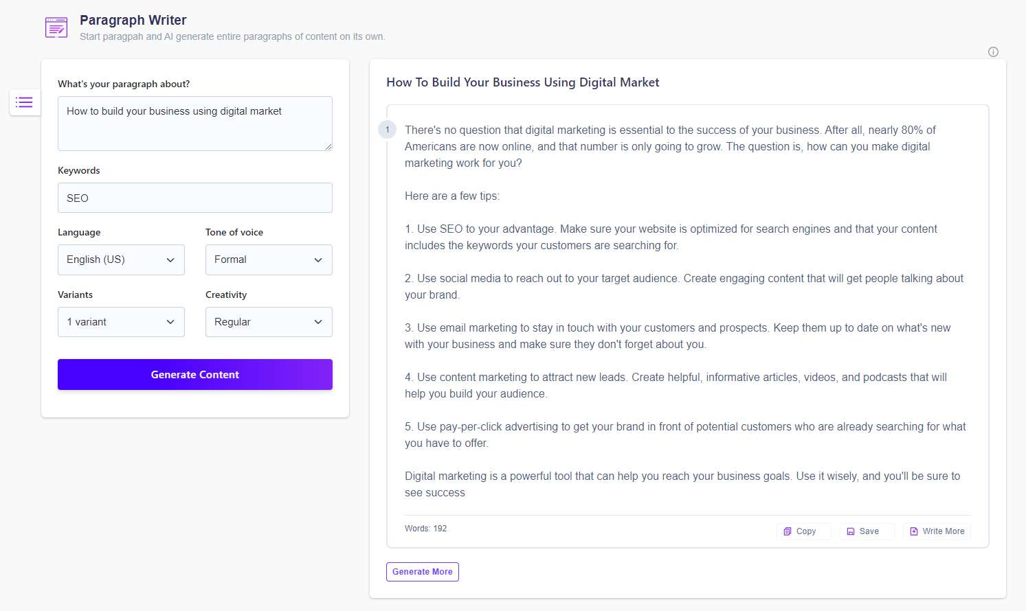 Paragraph Generator, paragraph writer, paragraph maker