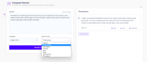 Paragraph rewriter, paragraph changer, paragraph reworder