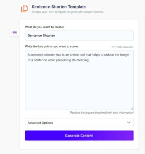Best Free Online Sentence Shorten, Sentence Shortener