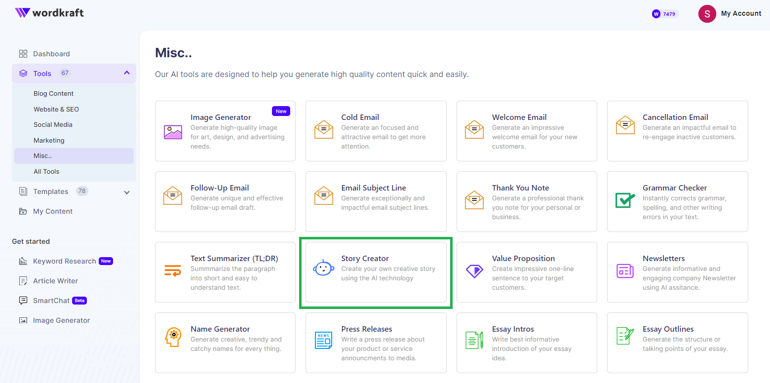 Best Free Online Story Creator - Wordkraft