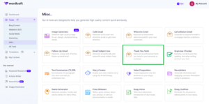Best Free Online Thank You Note Generator - Wordkraft